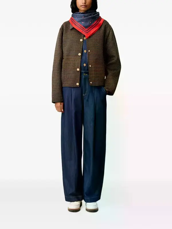 Claudie Pierlot Pleated Wide-leg Jeans - Blue