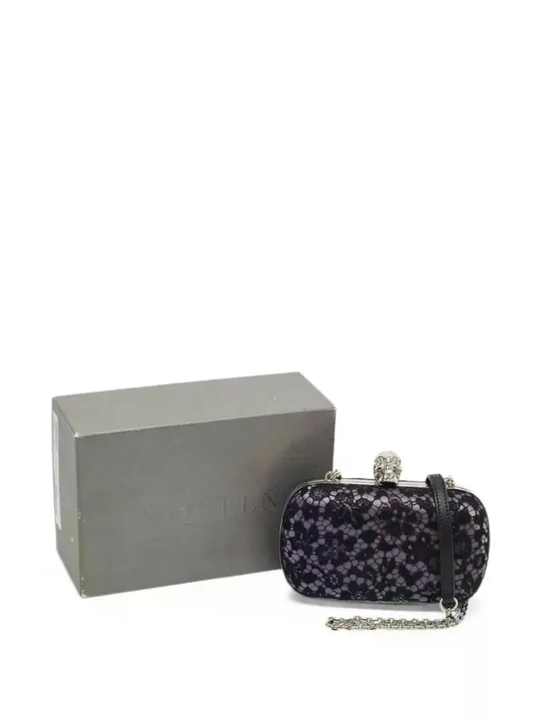 Alexander McQueen Skull Lace Clutch Bag