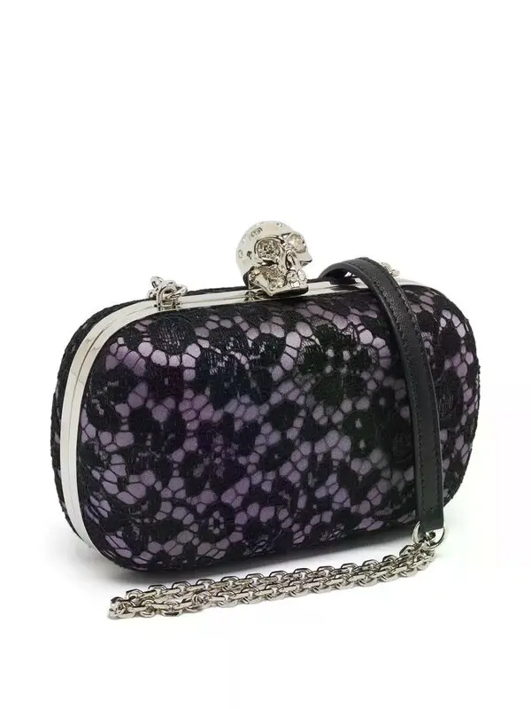 Alexander McQueen Skull Lace Clutch Bag