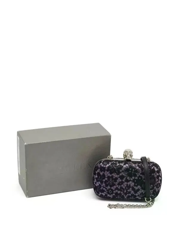 Alexander McQueen Skull Lace Clutch Bag