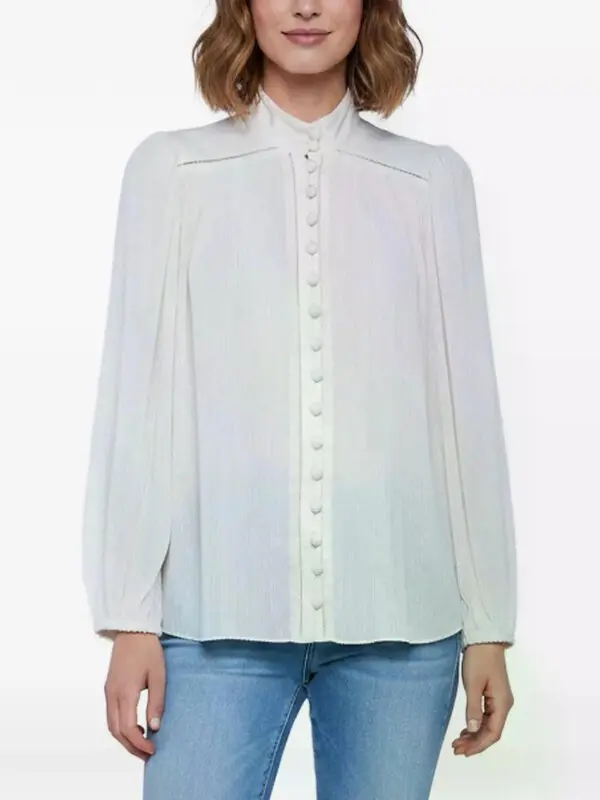 Zimmermann High-neck Long-sleeve Blouse