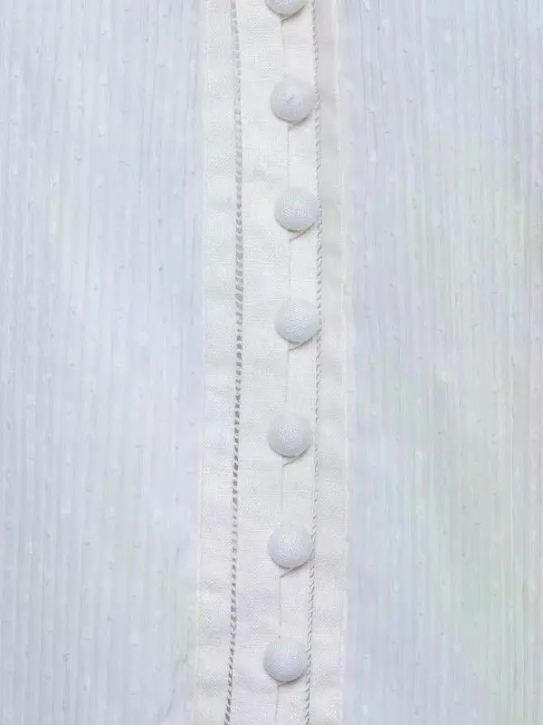 Zimmermann High-neck Long-sleeve Blouse