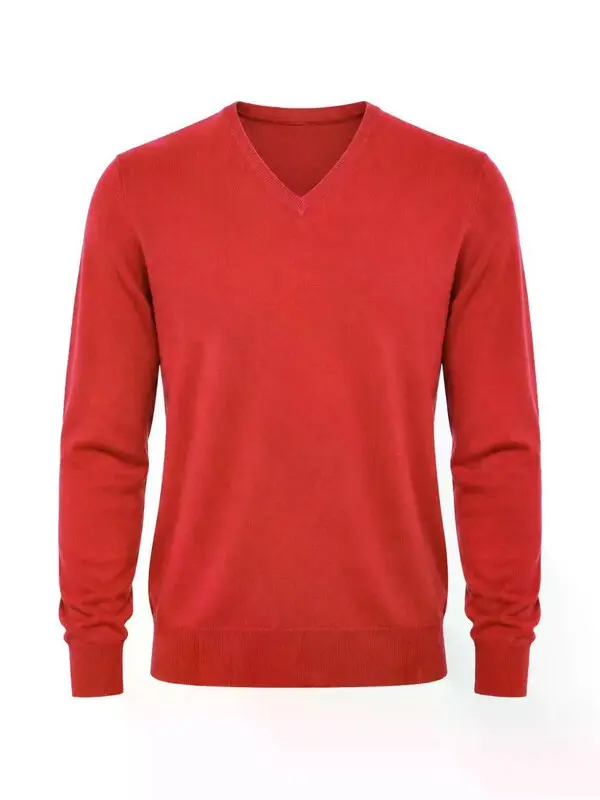 Malo V-neck Cashmere Fine-knit Top