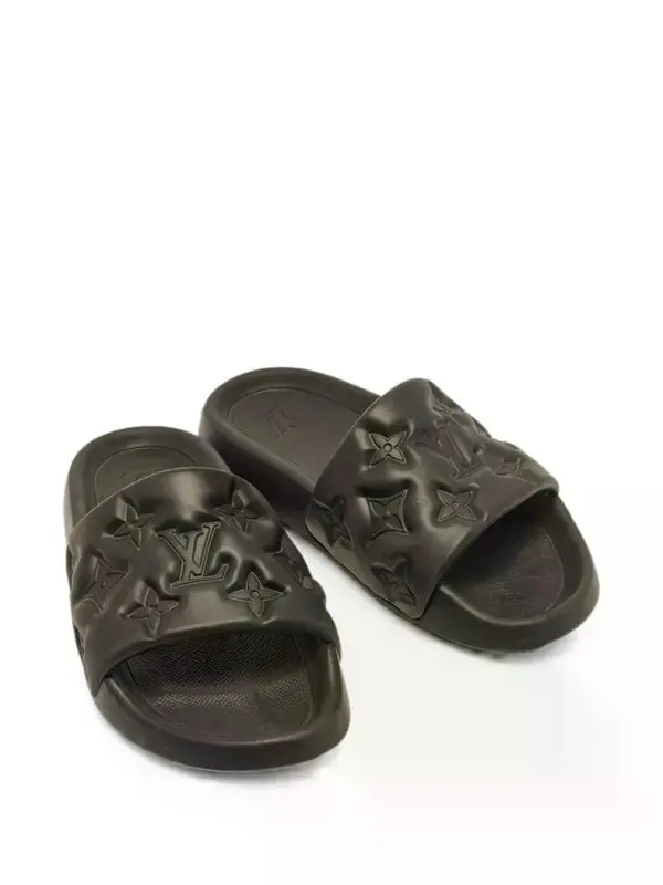 LOUIS VUITTON Waterfront Monogram Slides