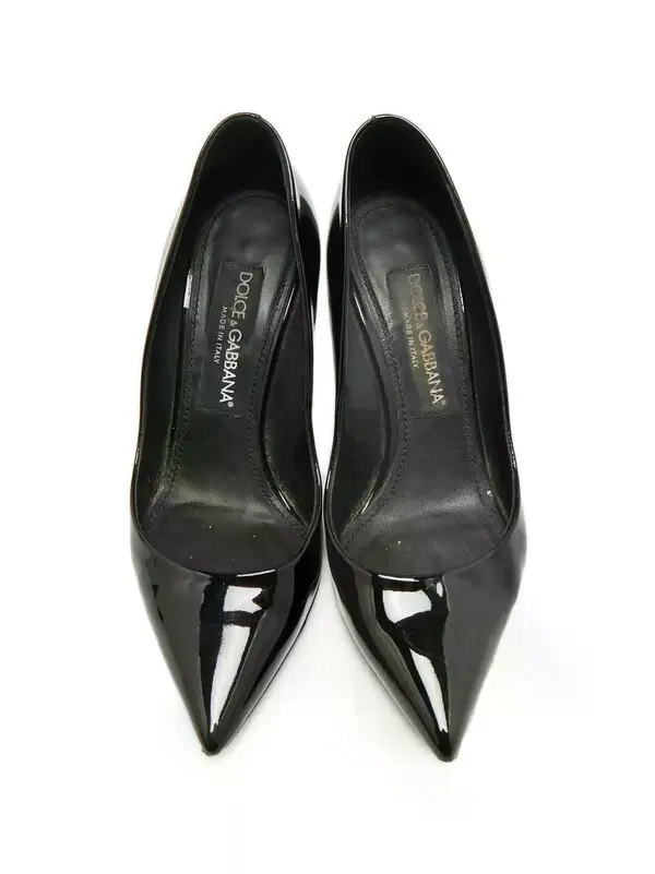 Dolce & Gabbana Patent Pointed Toe Stiletto Pumps