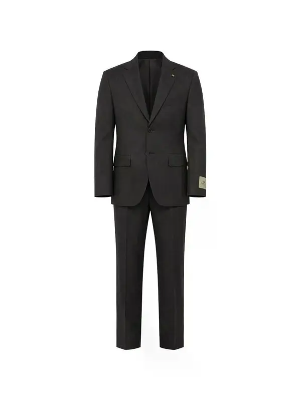 Corneliani Chalk-stripe Scalloped Suit