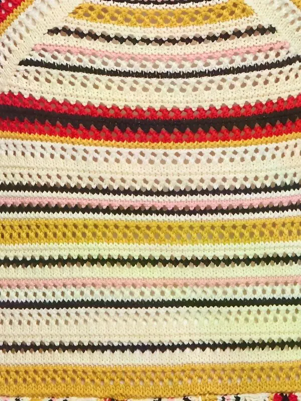 Zimmermann Striped Crochet-knit Midi Dress