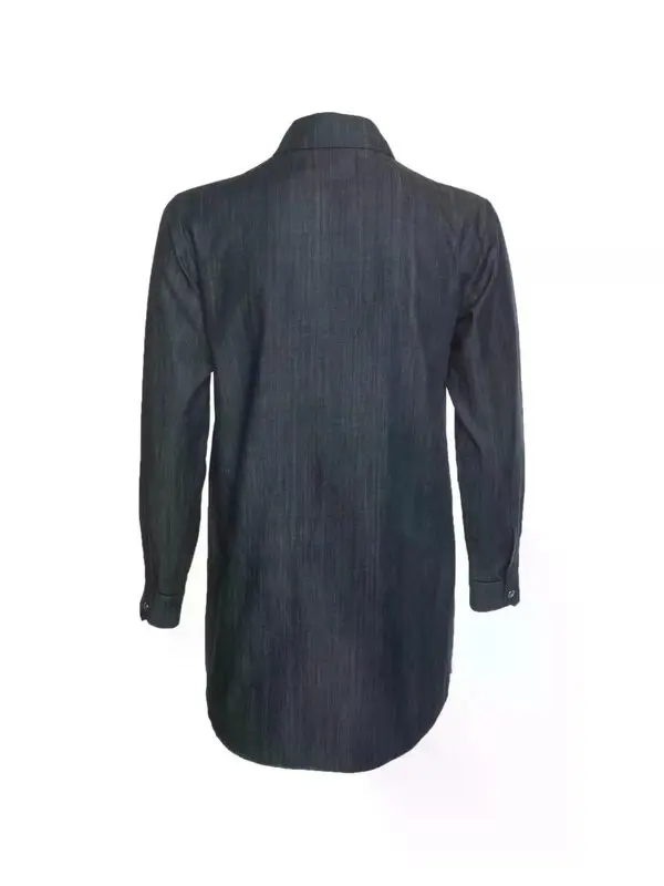 Gucci Bib-detail Chambray Blouse