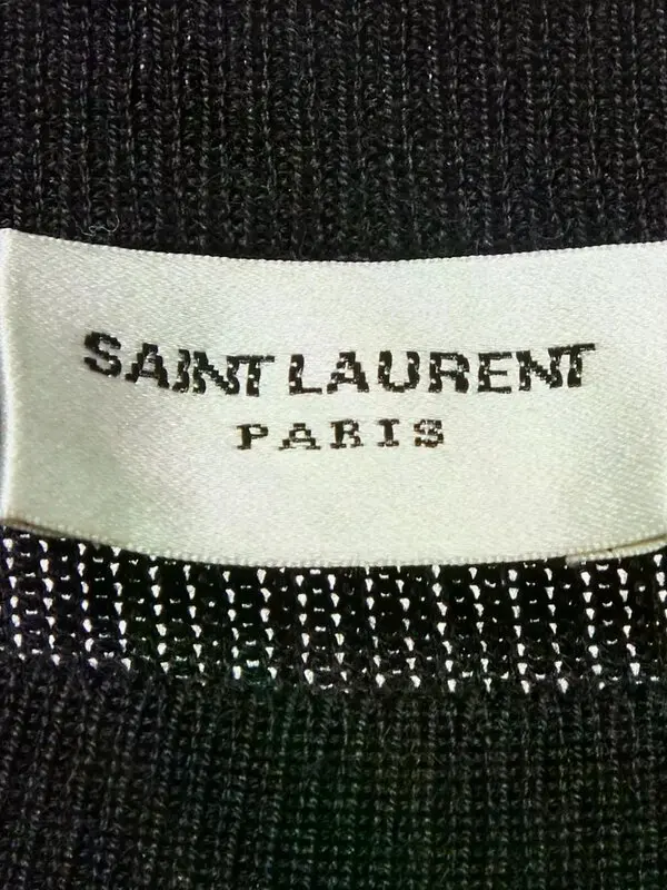 Saint Laurent Ribbed Knit Sleeveless Top