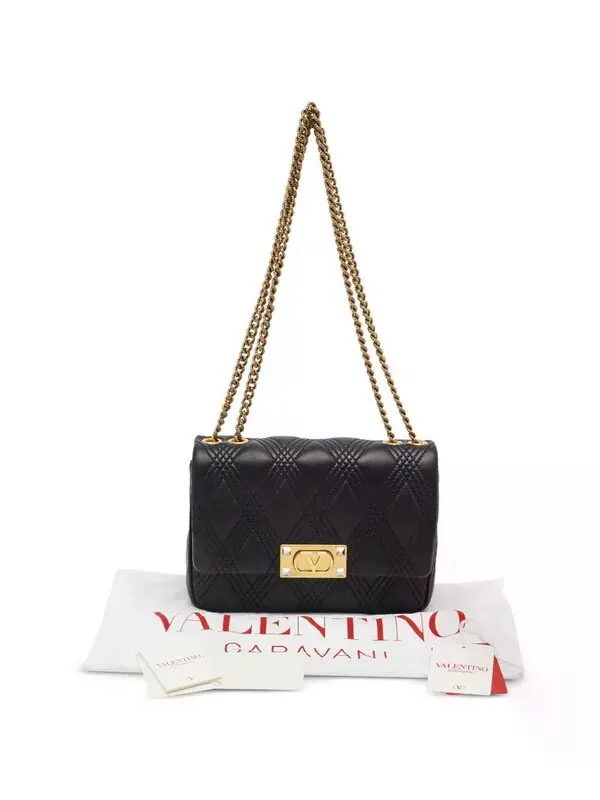 Valentino Garavani Quiltie 67 Shoulder Bag - Black