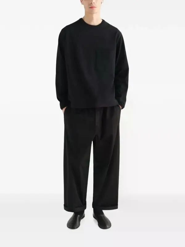LEMAIRE Long-sleeve Boxy T-shirt In Compact Cotton Jersey