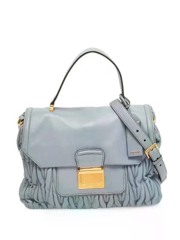 Miu Miu Matelassé-leather Top-handle Crossbody Bag