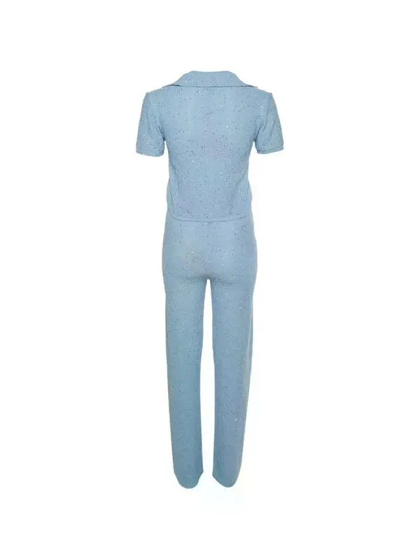 424 Valeria Sequin-embellished Trousers And Top Set