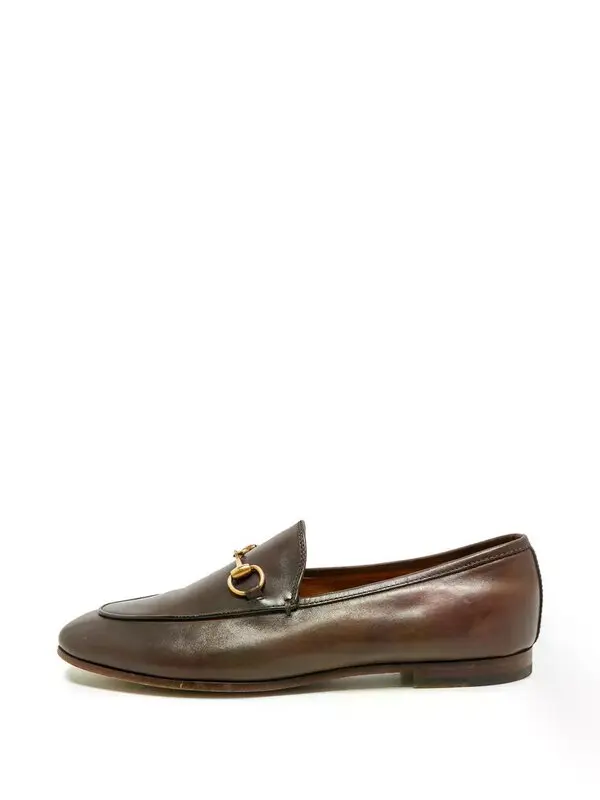Gucci Horsebit Jordaan Loafers - Brown