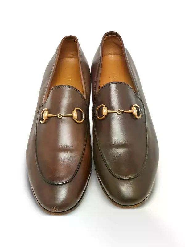 Gucci Horsebit Jordaan Loafers - Brown