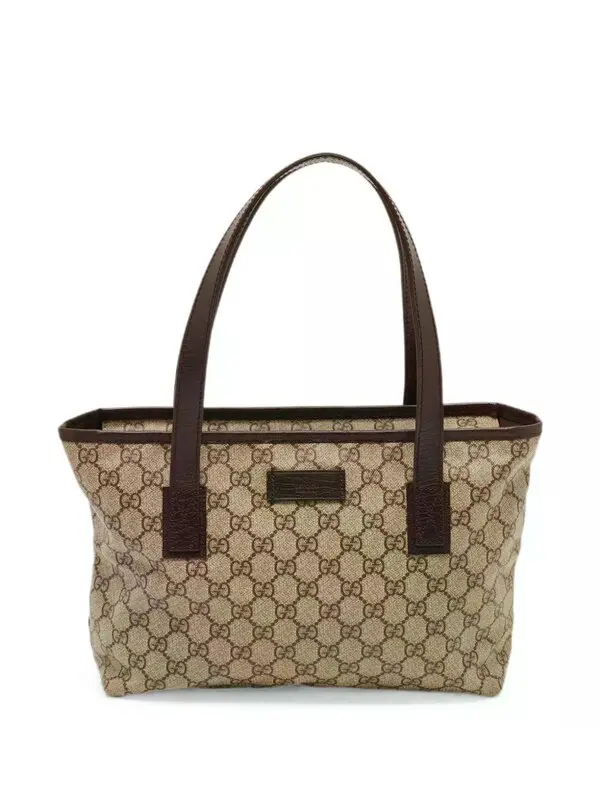 Gucci Gg Supreme Canvas Tote Bag - Neutrals
