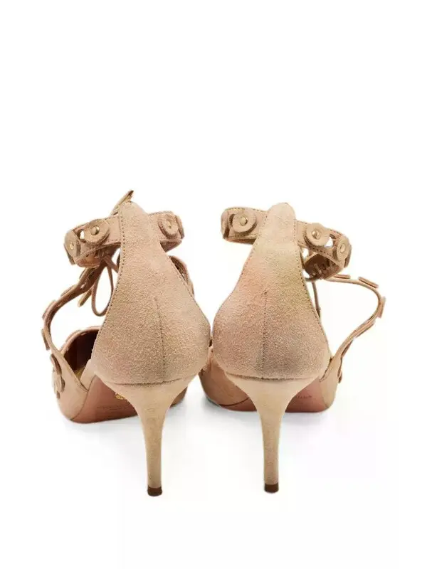AQUAZZURA Studded Lace-up Pumps