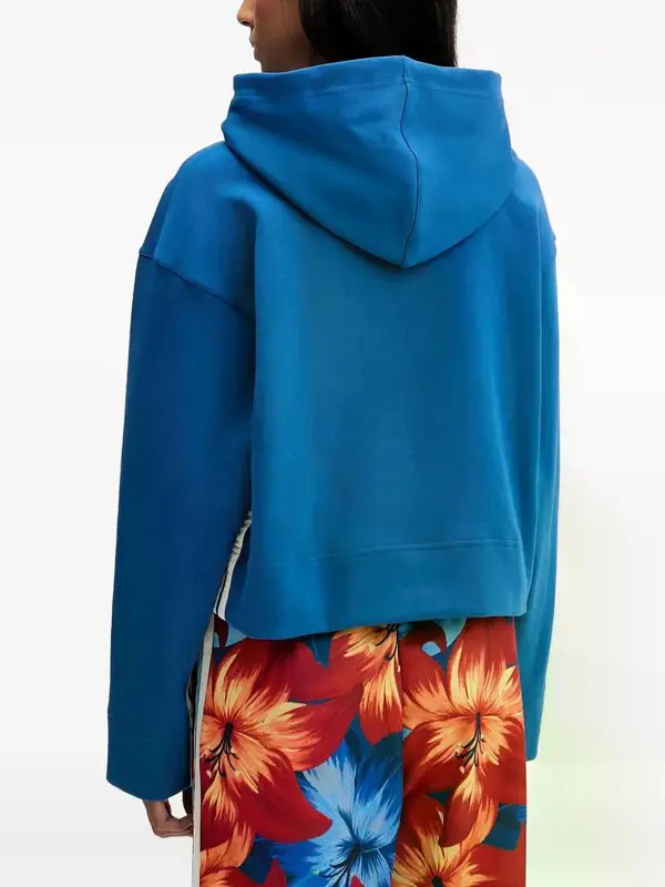 Adidas X Farm Rio Logo-print Stripe Hoodie