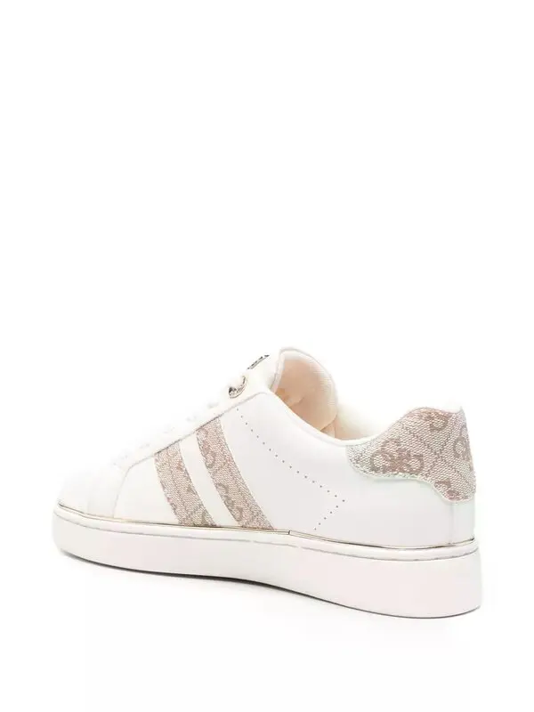 Guess Logo-print Leather Sneakers