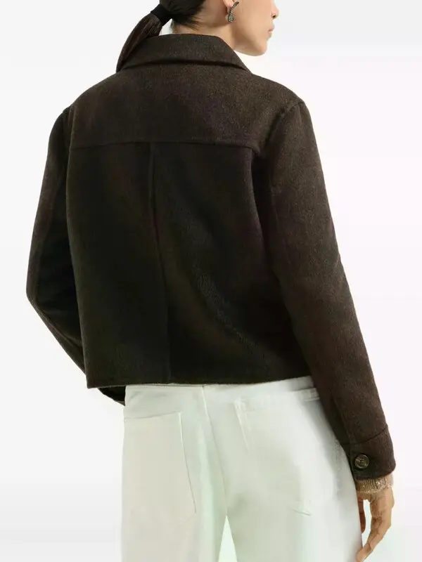 Brunello Cucinelli Hand-crafted Cashmere-beaver Double Cloth Jacket With Monili Embroidery