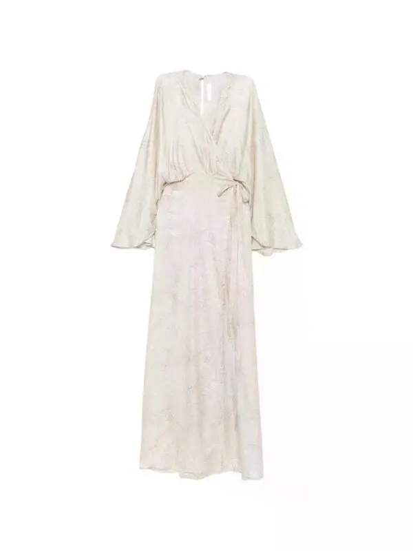 GOLDEN GOOSE Jacquard Wrap Maxi Dress