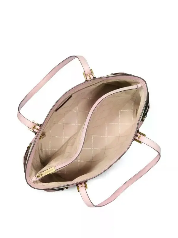 Michael Kors Monogram Print Color-block Shoulder Bag