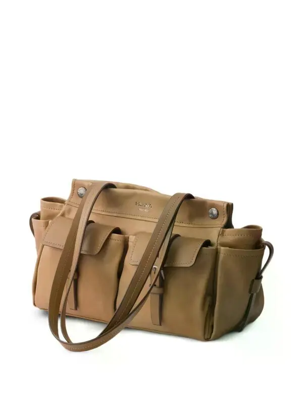 Prada Route Medium Leather Tote Bag