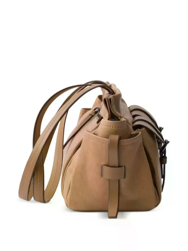 Prada Route Medium Leather Tote Bag