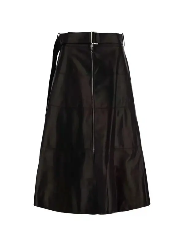 Partow Belted Panelled Maxi Skirt