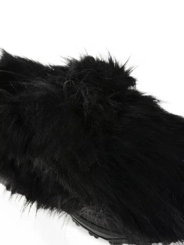 Sacai Faux-fur Lace-up Derby Shoes