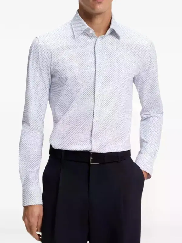 BOSS Micro-patterned Shirt