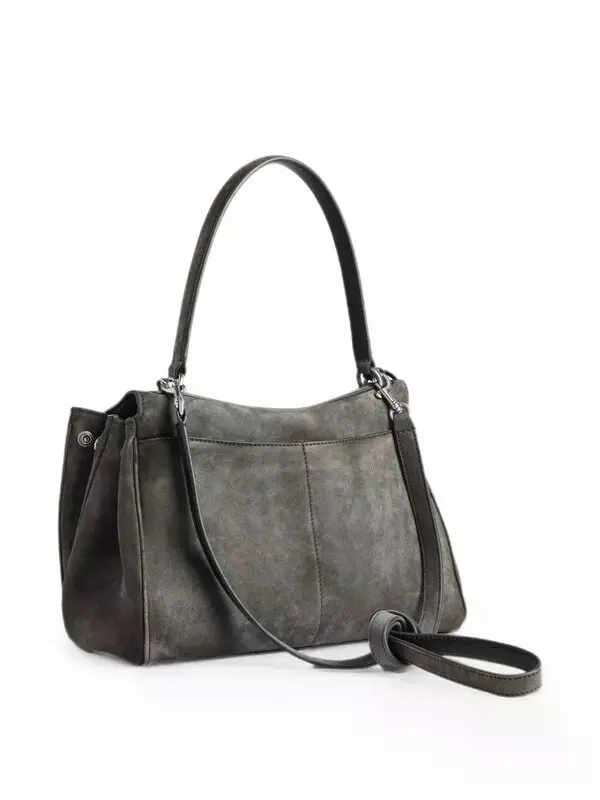 Balenciaga Turn-lock Leather Shoulder Bag - Grey