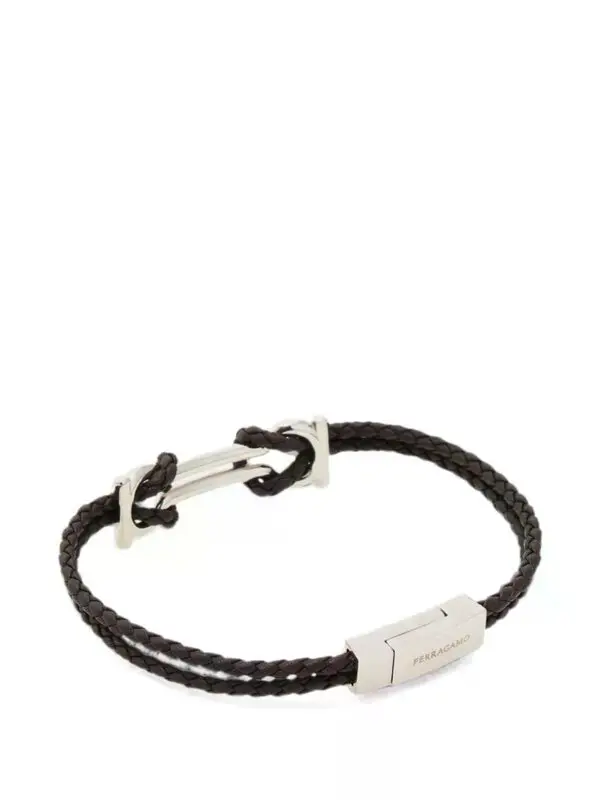 FERRAGAMO Gancini Braided Bracelet