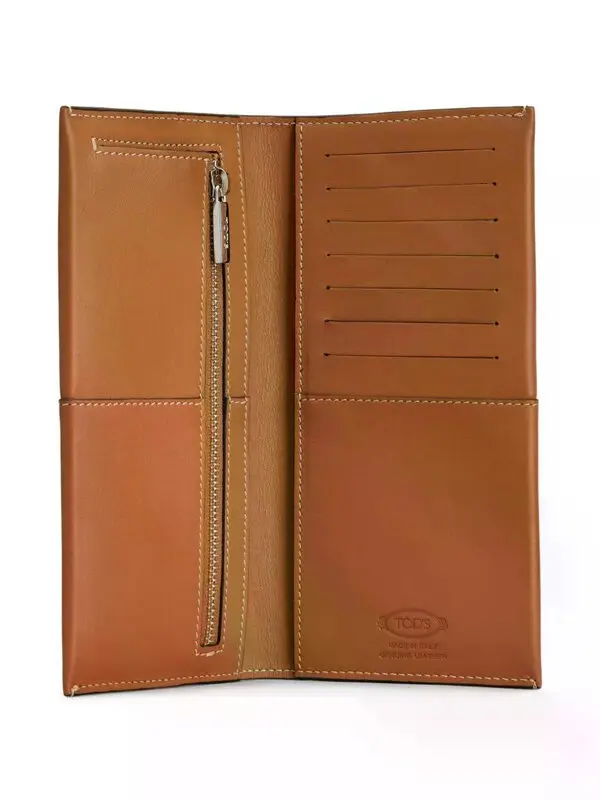 TOD'S Vertical Leather Wallet