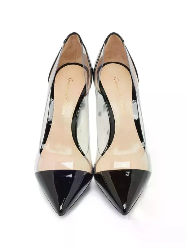 GIANVITO ROSSI Plexi Leather-panel Pumps