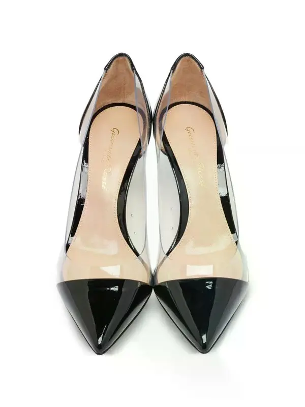 GIANVITO ROSSI Plexi Leather-panel Pumps