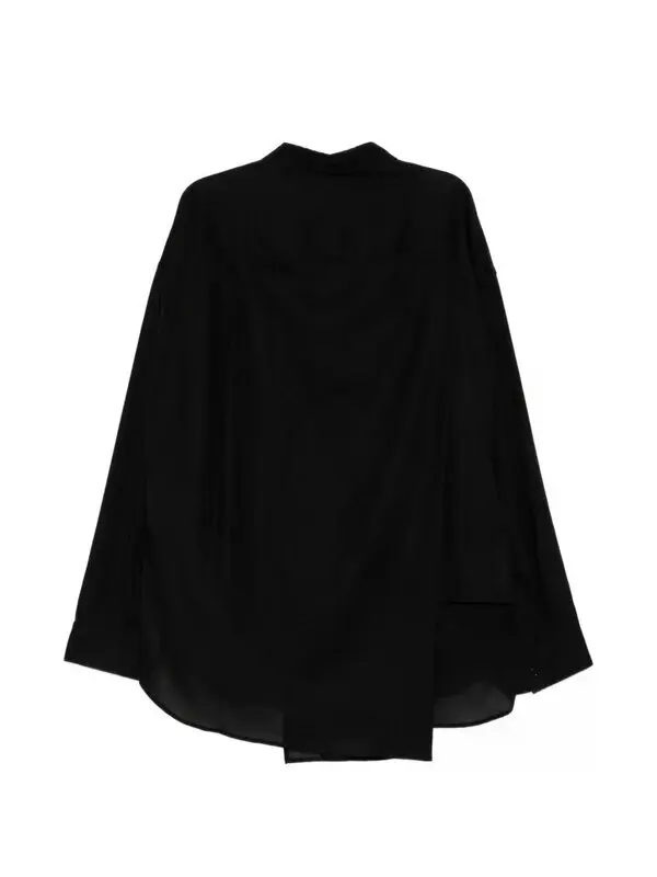 SONGZIO Draped Layered-detail Shirt