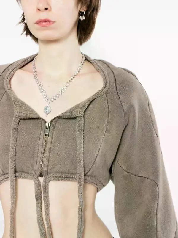 Ottolinger Cropped Zip-up Hoodie