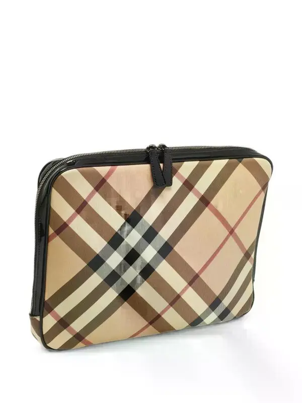 Burberry Nova Check Patent-leather Laptop Sleeve