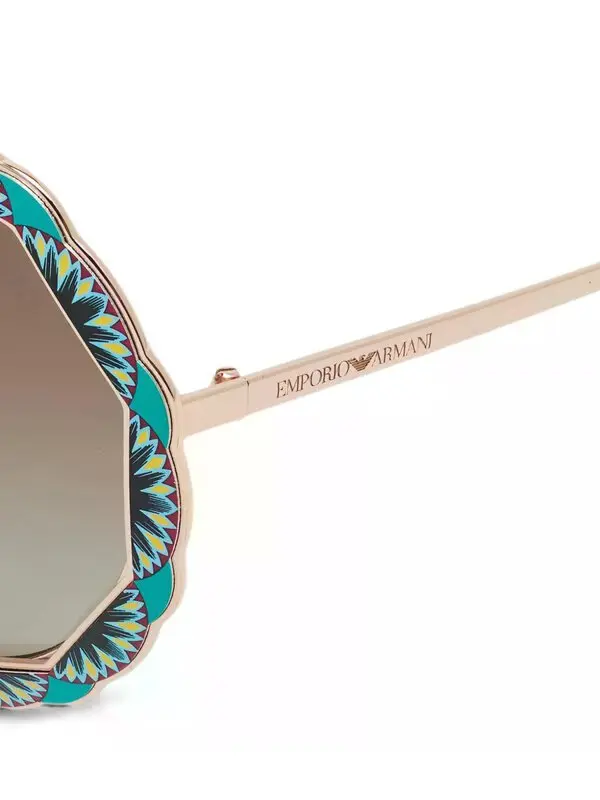 Emporio Armani Round Frame Sunglasses