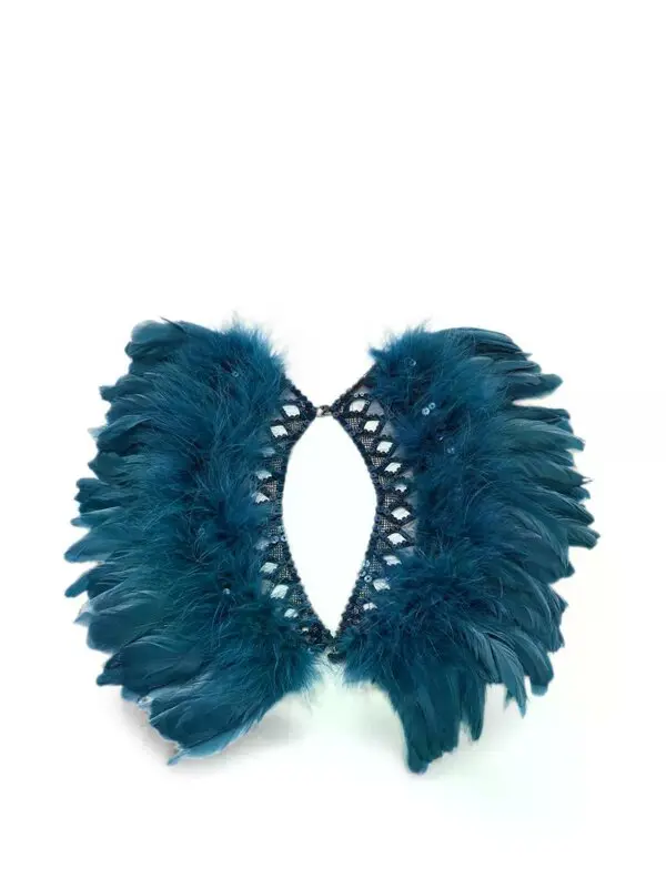 LOUIS VUITTON Embellished Feather Collar
