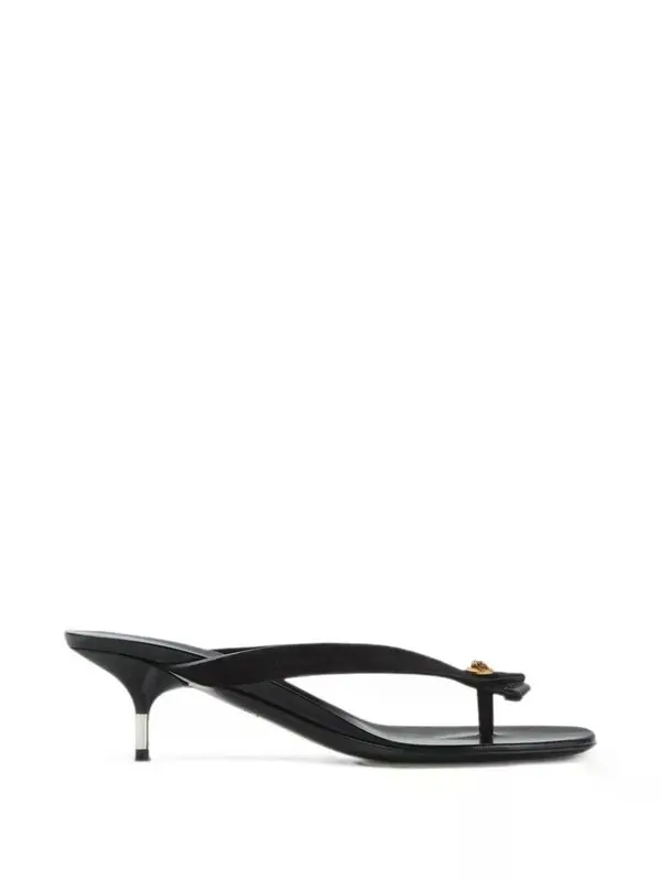 Versace Medusa-plaque Kitten-heel Mules