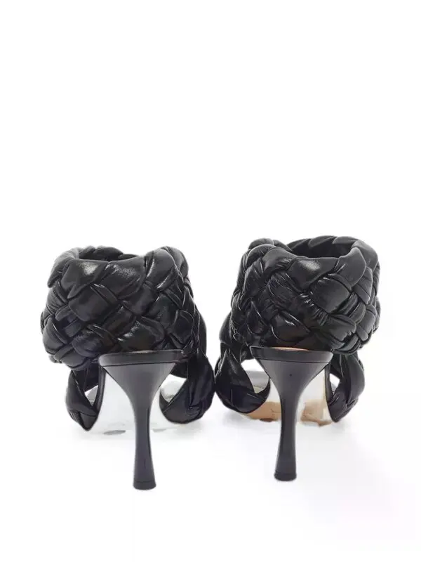 Bottega Veneta Intrecciato Cross-strap Heeled Sandals