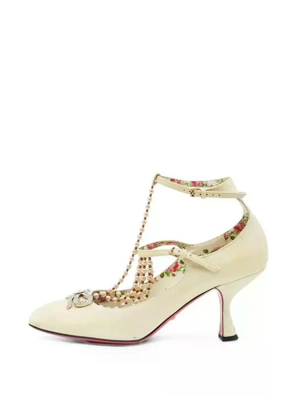 Gucci Pearl-embellished Heeled Pumps
