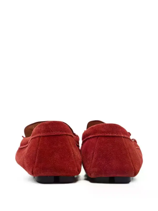 Prada Bow-detail Suede Loafers