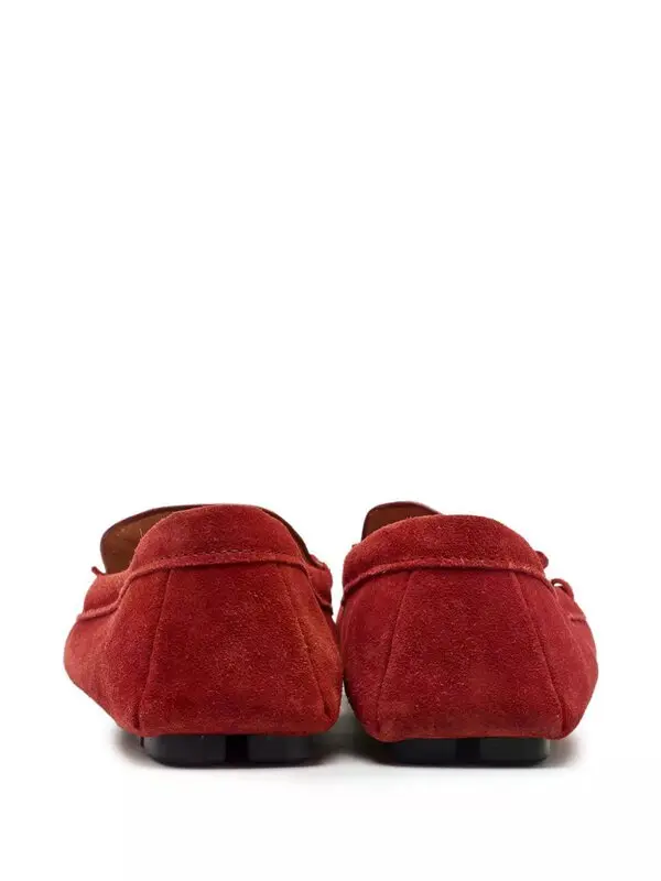 Prada Suede Bow Detail Loafers