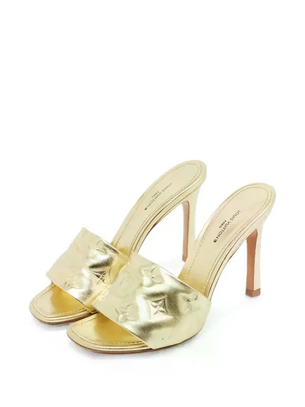 LOUIS VUITTON Revival Monogram Leather Sandals