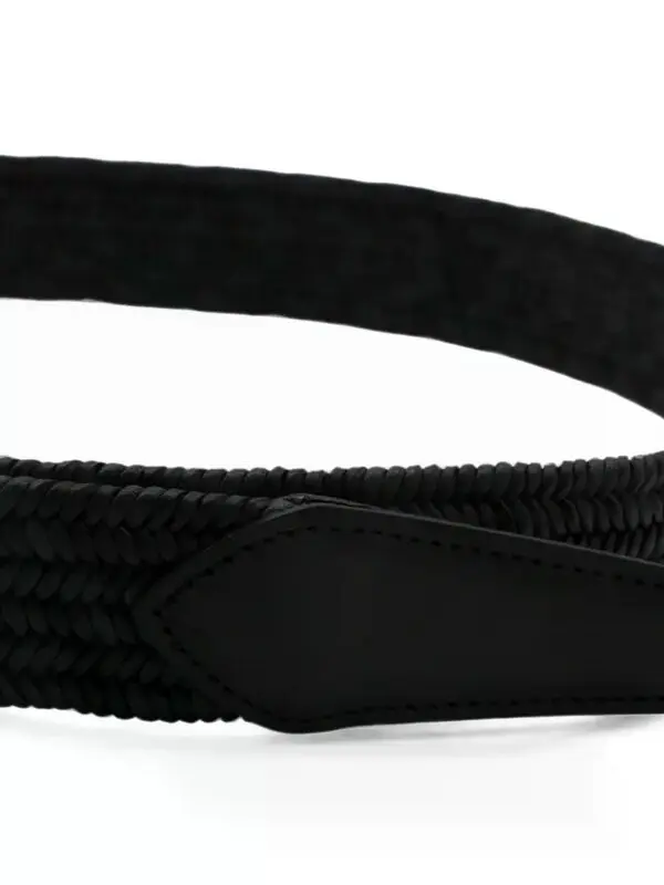 Canali Woven Leather Belt