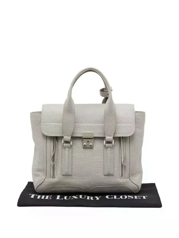 3.1 Phillip Lim Pashli Leather Satchel Bag - Grey