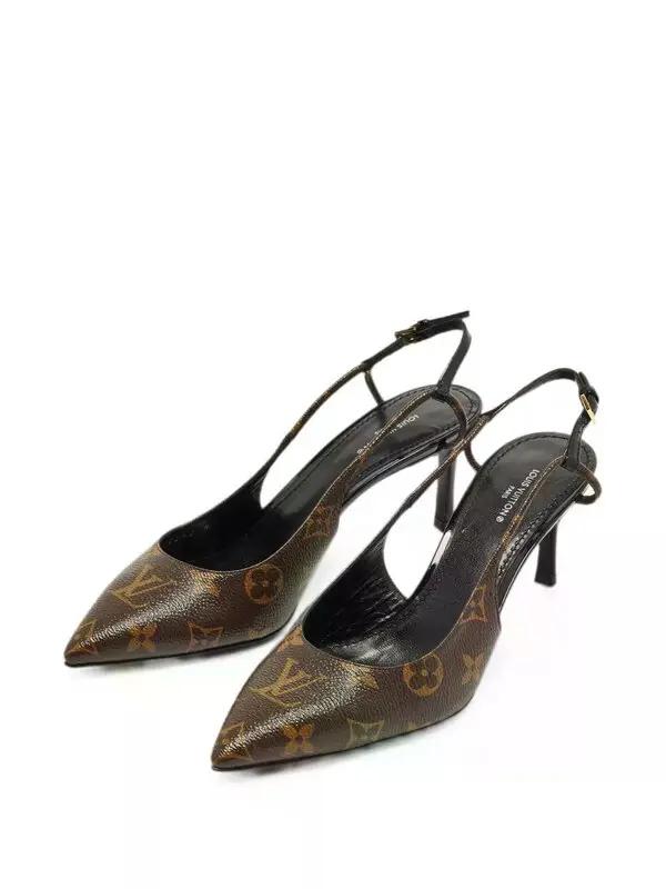 LOUIS VUITTON Chérie Monogram Slingback Pumps